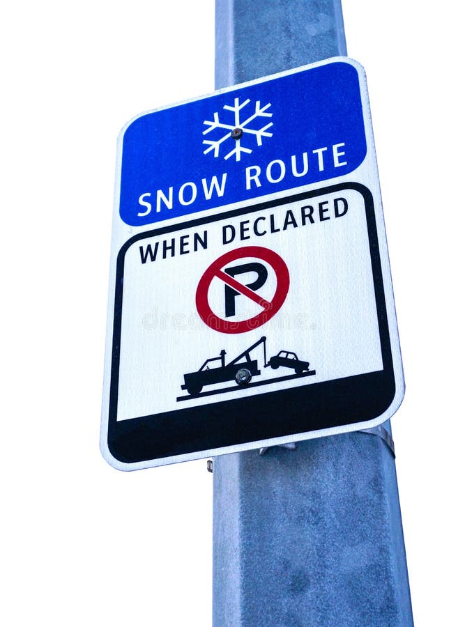 Emergency Snow Route Sign Stock Photos - Free & Royalty-Free Stock ...