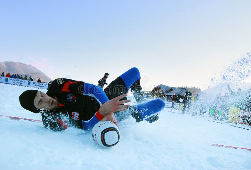 SNOW RUGBY INTERNATIONAL TARVISIO Editorial Photography - Image of ...