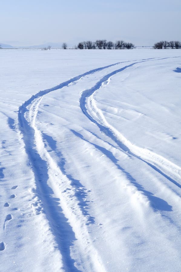 Snow on the rut stock photo. Image of season, abstract - 13072394