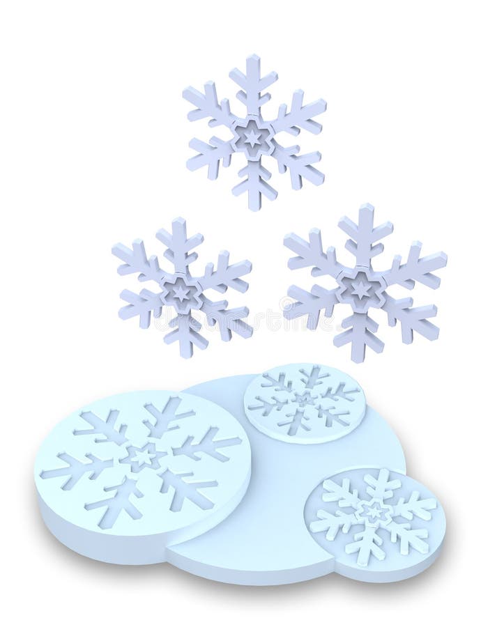 Snow s weather symbol stock illustration. Illustration of cyclone ...