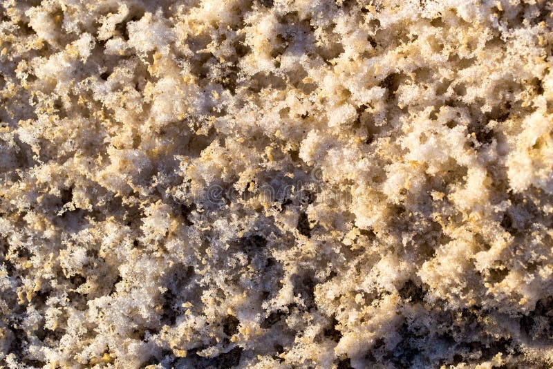 Snow with Sand As an Abstract Background Stock Image - Image of outdoor ...