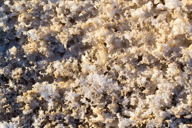 Snow with Sand As an Abstract Background Stock Image - Image of water ...