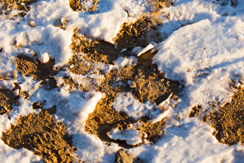 Snow And Ice Sand Beach Abstract Pattern Background Stock Photo - Image ...