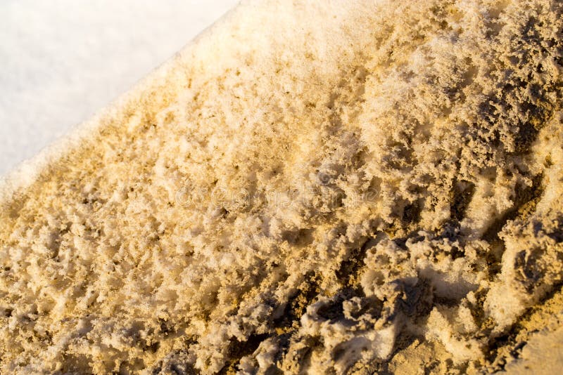 Snow with Sand As an Abstract Background Stock Photo - Image of season ...