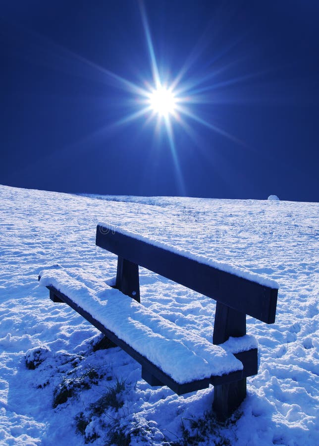 Snow scene stock image. Image of winter, blue, bright - 13502235