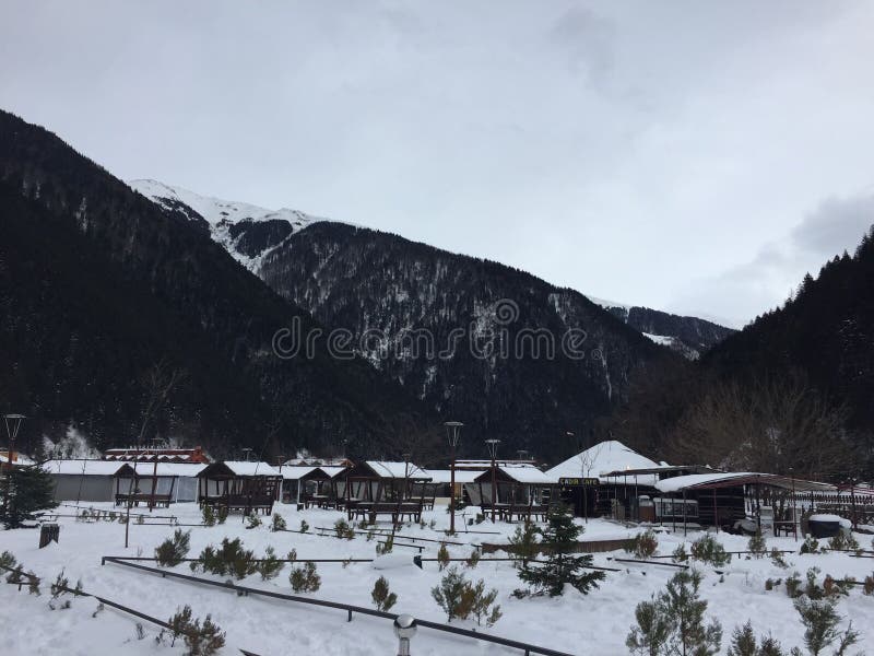 Snow Scenes from Uzungol/Trabzon.-2 Stock Photo - Image of mountain ...