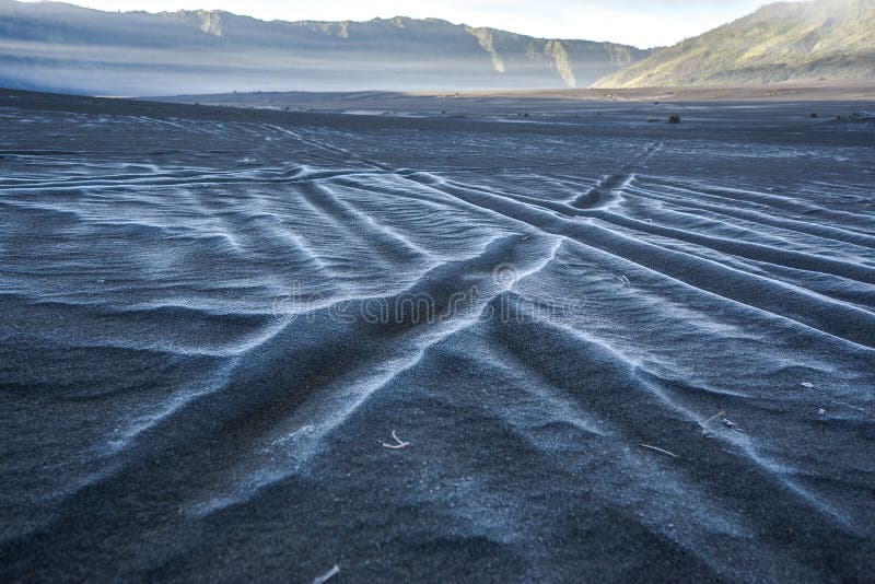 Snow at Sea of Sand stock image. Image of beauty, bromo - 59589831