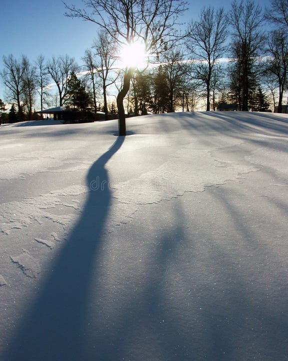 Snow shadow stock photo. Image of snowscape, winter, freezing - 201438