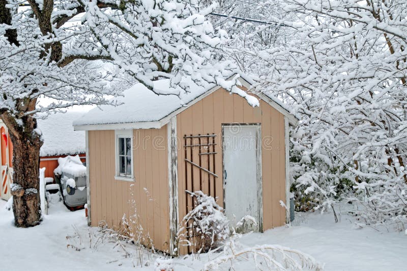 Snow Is Shed While It Is Snowing Stock Photo - Image of shiped ...