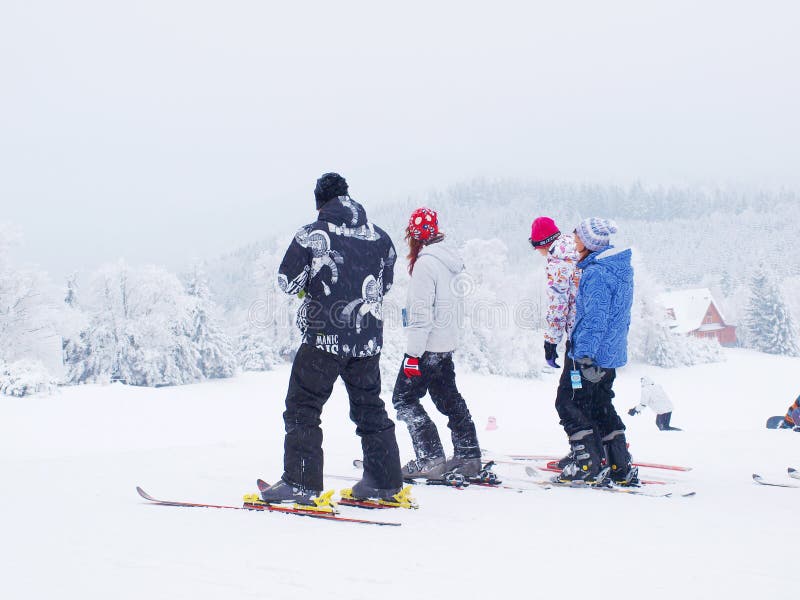 Snow skiing editorial photography. Image of winter, white - 35170057