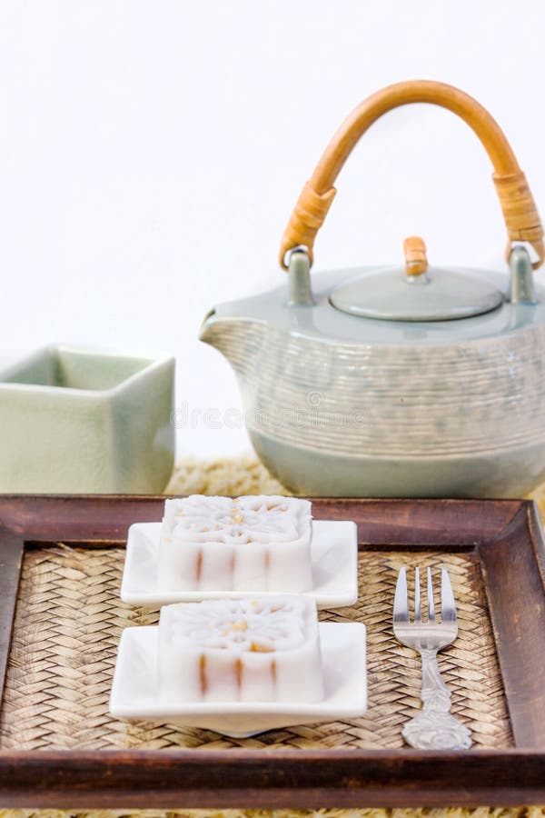 Snow skin mooncakes stock photo. Image of food, dish - 38036706