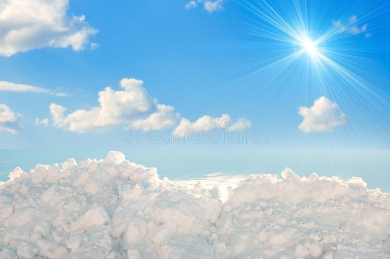 Snow and sky stock image. Image of sunlight, blue, peak - 11579383