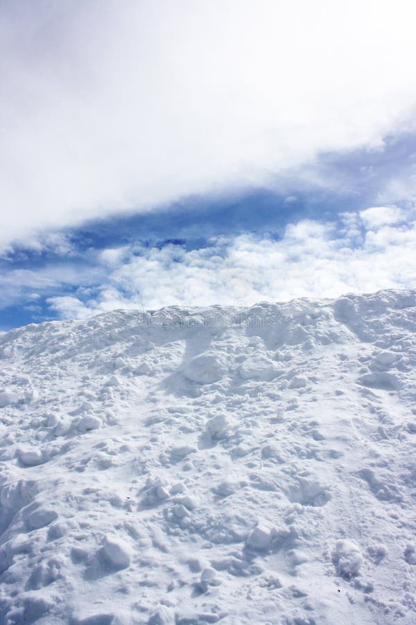Snow and Sky stock photo. Image of snowy, railing, tender - 55449260