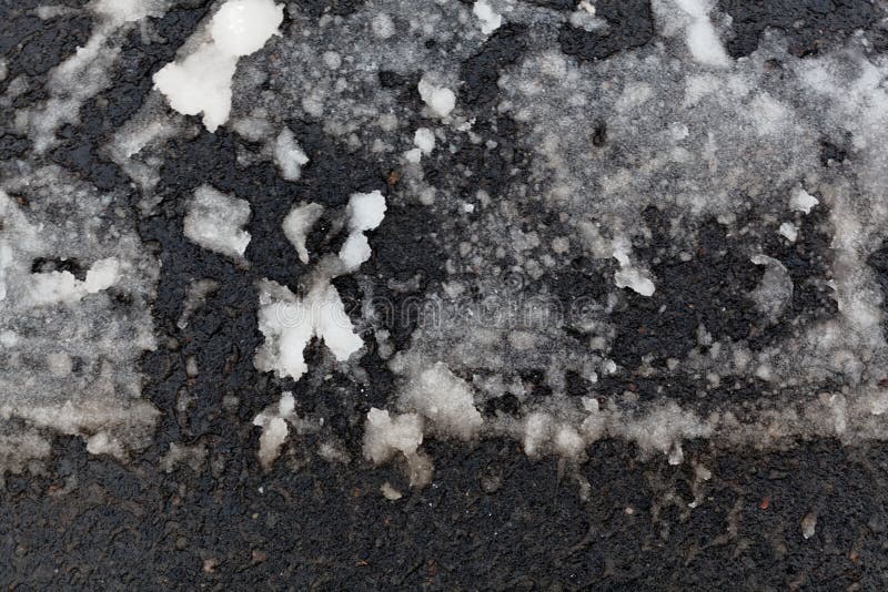 Snow, Slush and Stones Line the Banks of Sind River Stock Image - Image ...