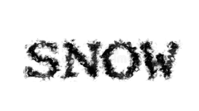 Snow Smoke Text Effect White Isolated Background Stock Video - Video of ...