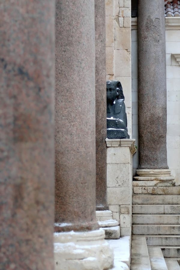 Snow in Split, Croatia stock image. Image of domnius - 168715039