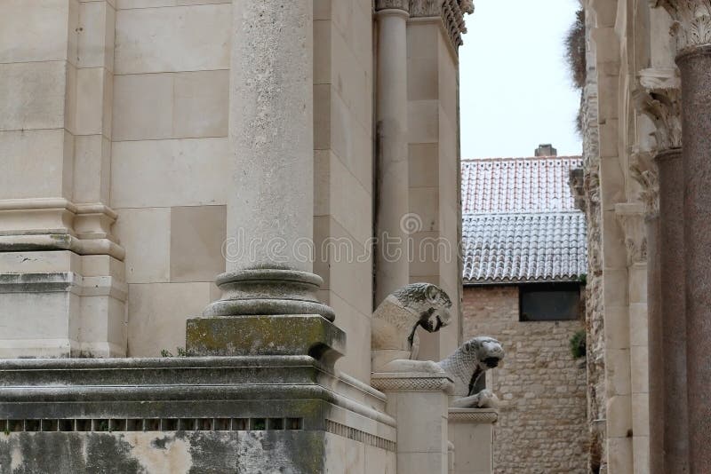 Snow in Split, Croatia stock photo. Image of cold, croatia - 168715048