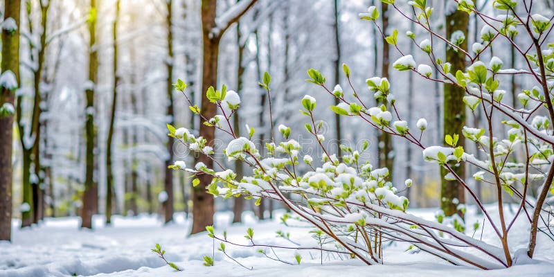 Sudden Snowfall and Blizzard. Freezing of Fresh Shoots. Multi-storey ...