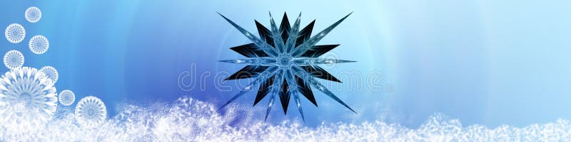 Snow, star and snowflakes stock illustration. Illustration of ...