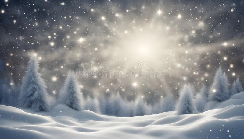 Snow and Stars Texture with Rays Stock Illustration - Illustration of ...