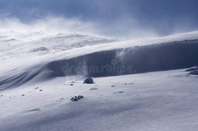 Snow storm stock image. Image of winter, blue, outdoors - 28698175