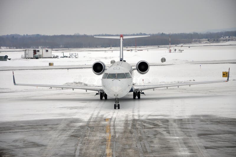 Snow Storm on the airport editorial stock photo. Image of aircraft ...