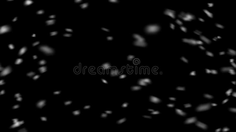 Snow Storm Loop - Close-up Shot Pre-render Side Wind Stock Footage ...