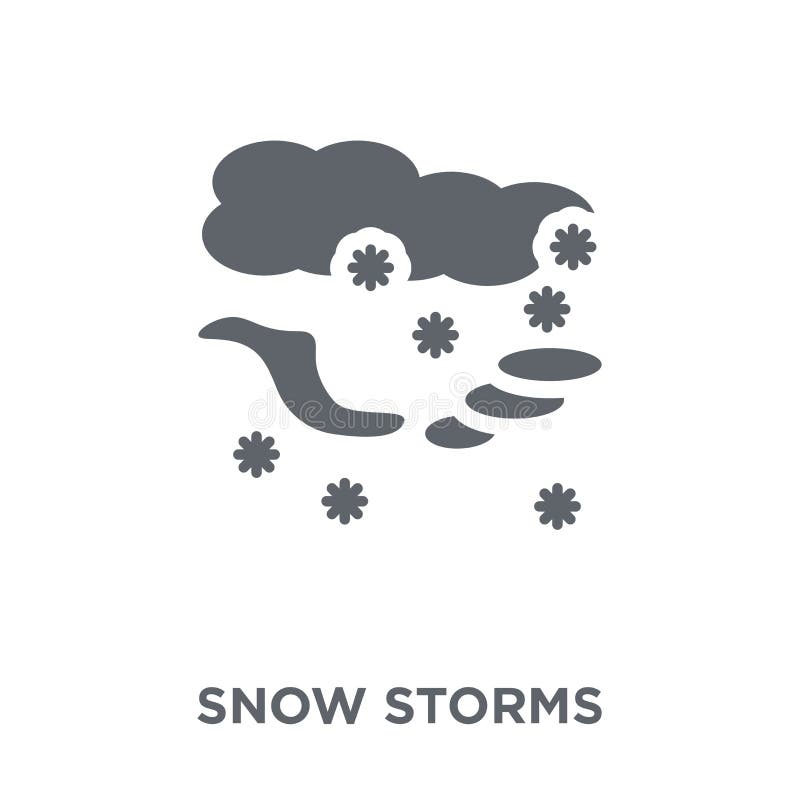 Snow Storms Icon. Trendy Snow Storms Logo Concept on White Backg Stock ...