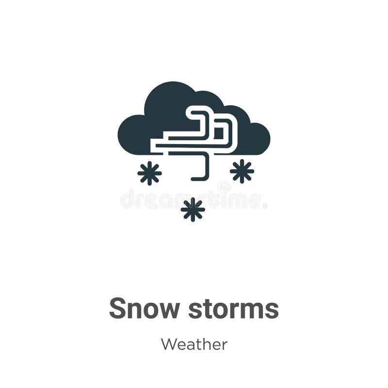 Snow Storms Icon. Trendy Snow Storms Logo Concept on White Background ...