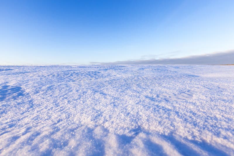 Snow surface field sky stock photo. Image of blue, cool - 102900990