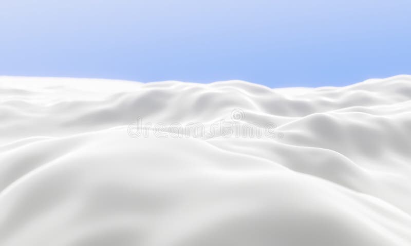 Snow Terrain. White Cold Environment Stock Illustration - Illustration ...