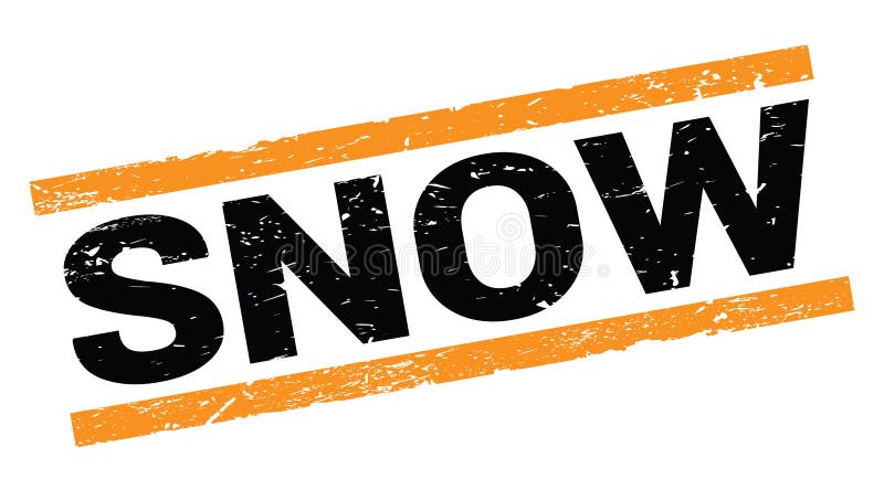 SNOW Text Written on Red Round Stamp Sign Stock Illustration ...
