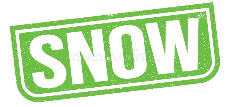SNOW Text Written on Red Round Stamp Sign Stock Illustration ...