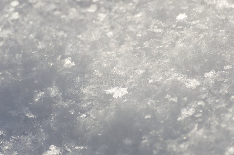 Snow Texture Close-up. Background of Fresh Snowflakes. Macro Stock ...