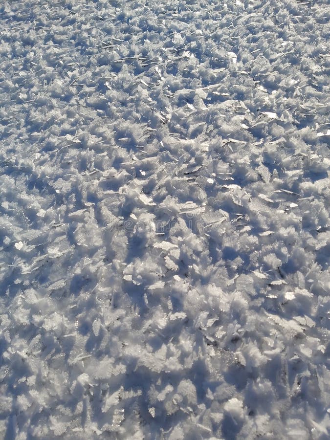 Snow Texture after Cold Night Frozen Stock Photo - Image of texture ...