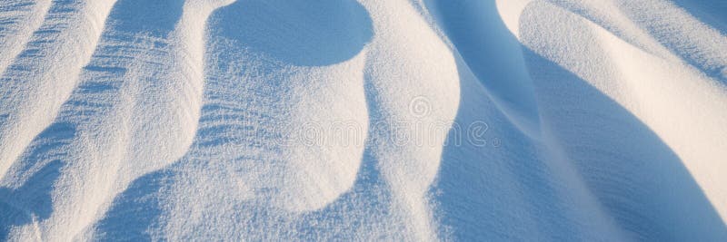 Snow Texture. Wind Sculpted Patterns on Snow Surface Stock Image ...