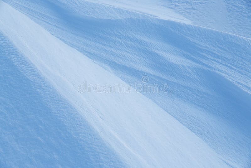 Snow Texture. Wind Sculpted Patterns on Snow Surface Stock Photo ...