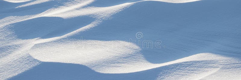 Snow Texture. Wind Sculpted Patterns on Snow Surface Stock Photo ...