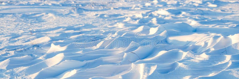 Snow Texture. Wind Sculpted Patterns on Snow Surface Stock Image ...