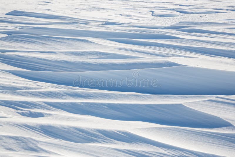 Snow Texture. Wind Sculpted Patterns on Snow Surface Stock Image ...