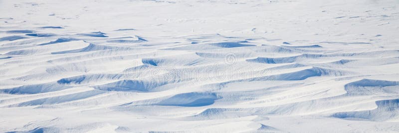 Snow Texture. Wind Sculpted Patterns on Snow Surface Stock Photo ...