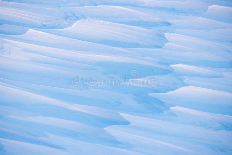 Snow Texture. Wind Sculpted Patterns on Snow Surface Stock Image ...