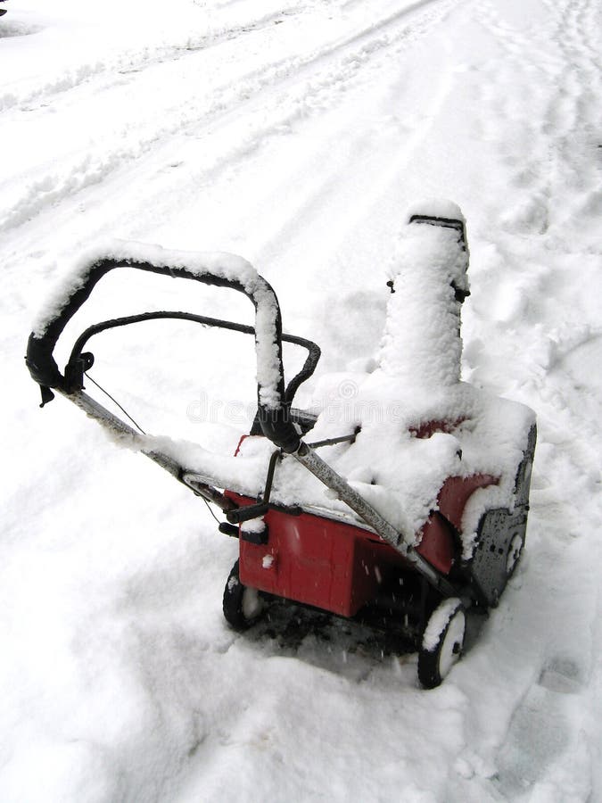Snow thrower stock image. Image of winter, snow, temperature - 399869