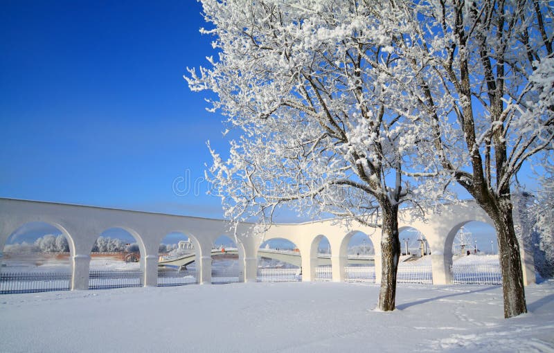 Snow tree stock image. Image of built, place, bell, famous - 22481667