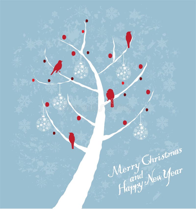 Snow tree stock vector. Illustration of geometric, composite - 27359395