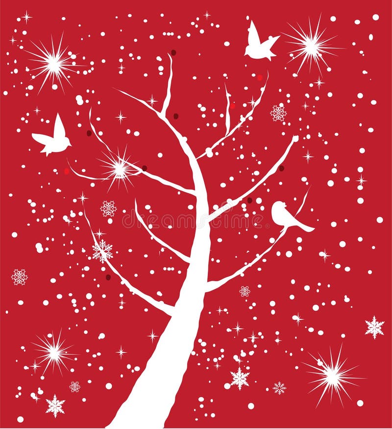 Snow tree stock vector. Illustration of creative, geometric - 27782937