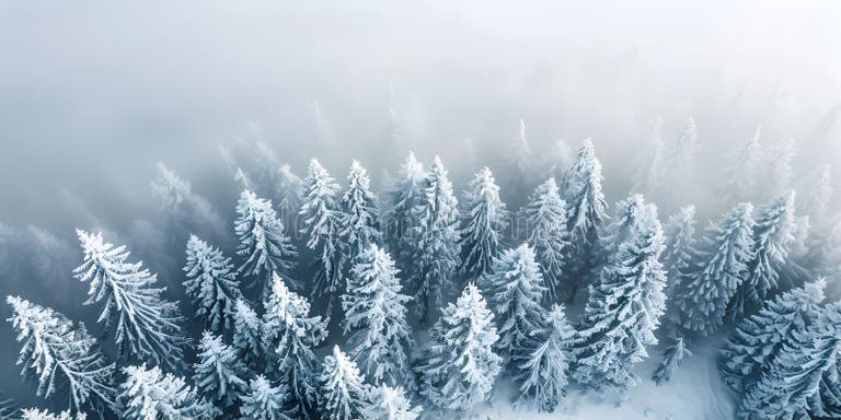 Snow trees top view stock photo. Image of frost, scenery - 324437976