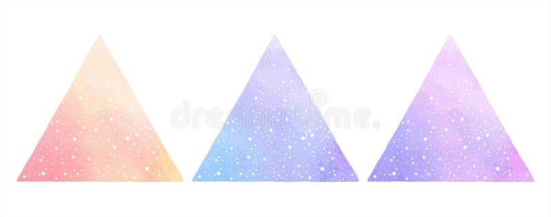 Watercolor Sky Triangles Seamless Vector Pattern Stock Vector ...