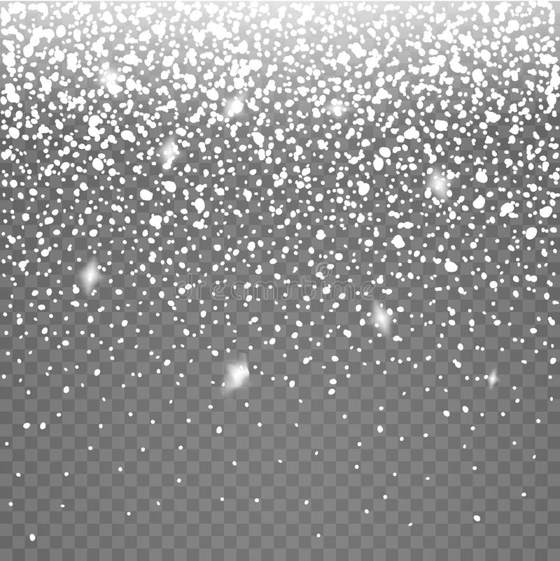 Snow Vector Effect . Falling Snow Winter Cold Weather Stock Vector ...