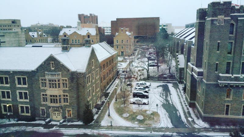Snow View Cornell University Stock Photo - Image of snow, cornell: 88707238